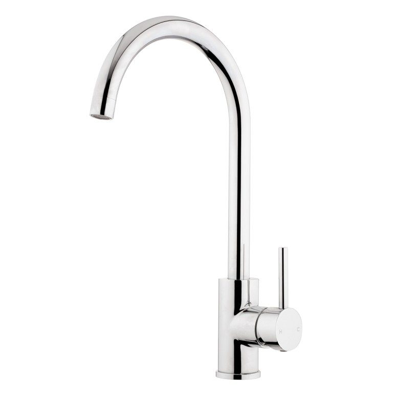 Stainless Gooseneck Minimal Pull Out Sink Mixer - Cold Start | Voda ...