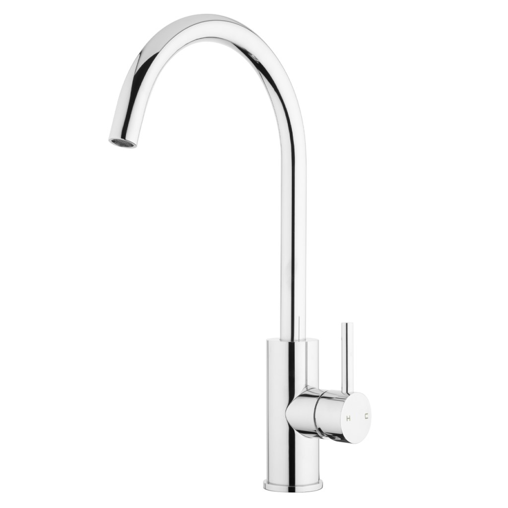 Stainless Gooseneck Minimal Pull Out Sink Mixer - Cold Start | Voda ...